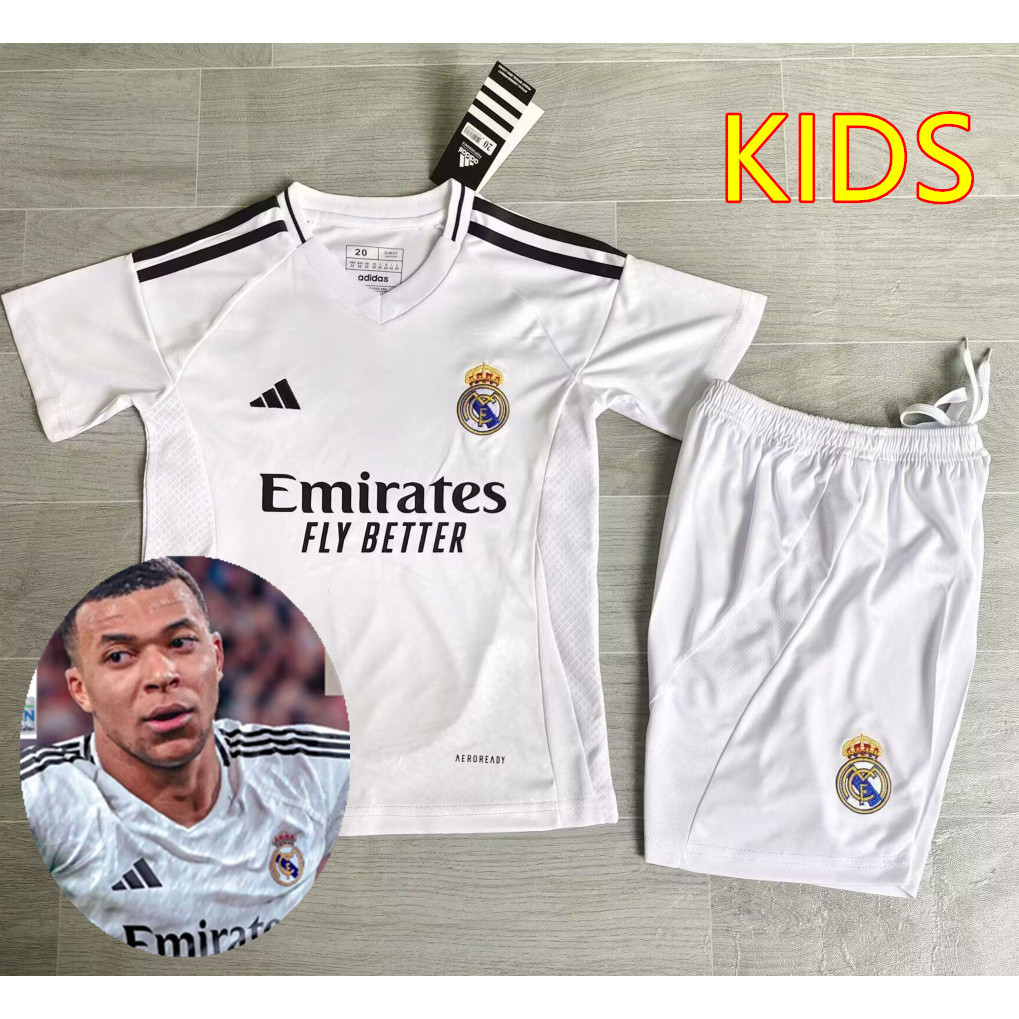 High quality fan edition 2024 2025 mbappe Real Madrid home KIDS KIT 24 ...
