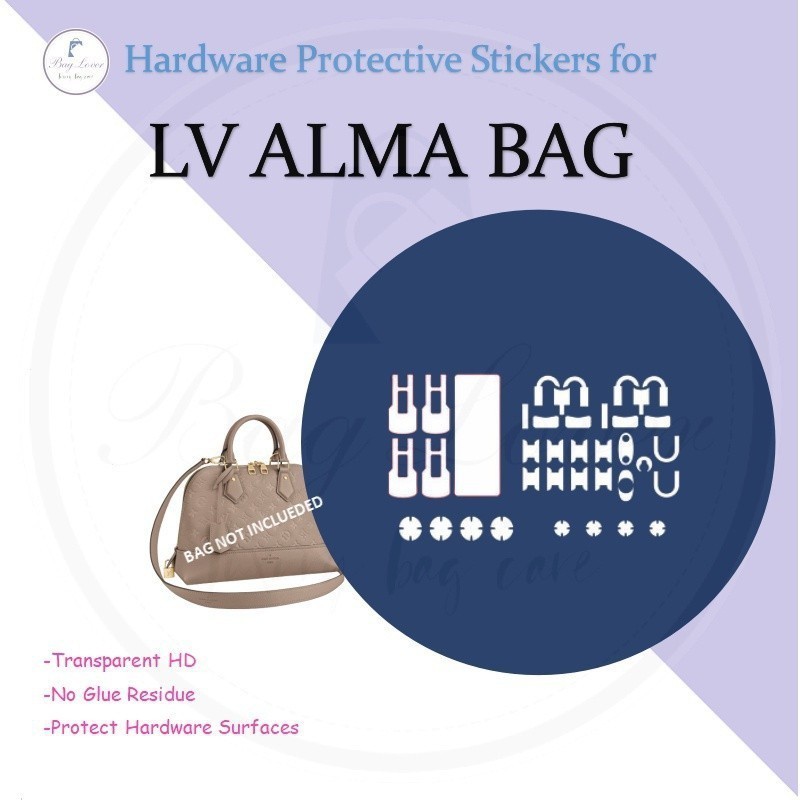 Bag Lover | Hardware protection sticker for Alma Bag transparent ...