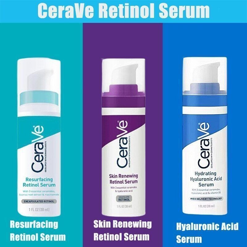 CeraVe Resurfacing Retinol Acne Serum | CeraVe Hydrating Hyaluronic ...