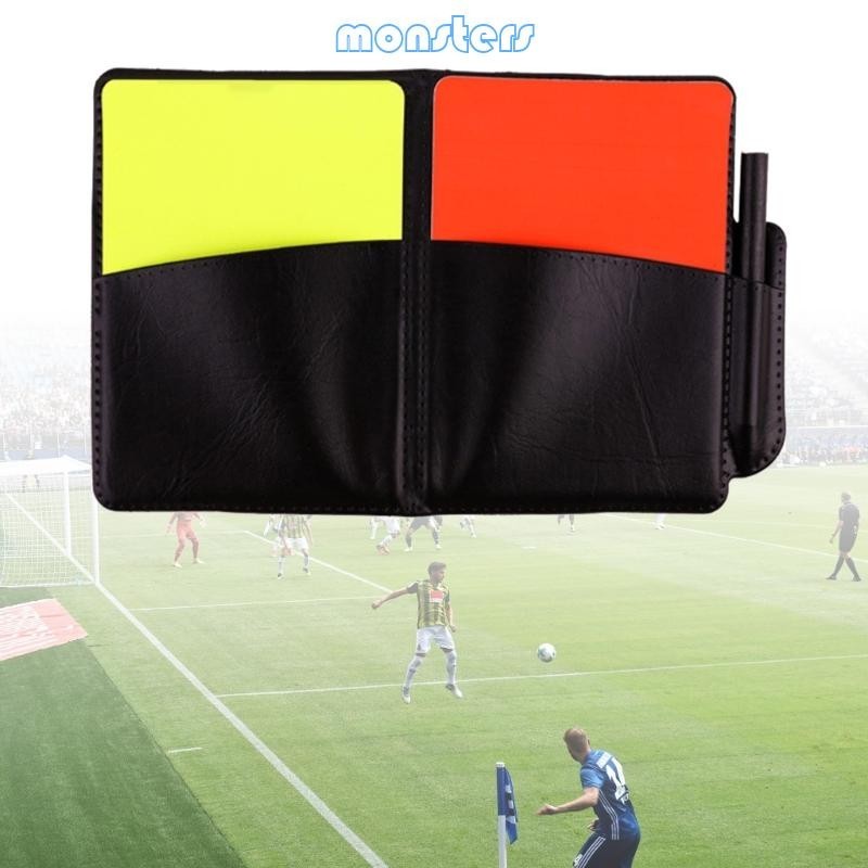 Mon Referee Cards Sports Football Referee Redness Yellow Card Set ...