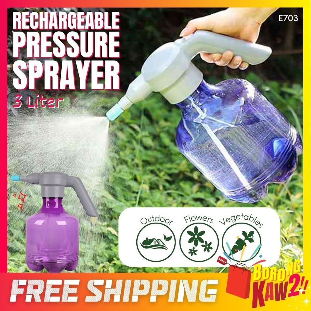 3 Liter Rechargeable Pressure Sprayer Electric Modern Aesthetic Nordic ...