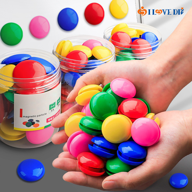 12/30/50/80Pcs Round Refrigerator Door Magnet Stickers - Colorful ...