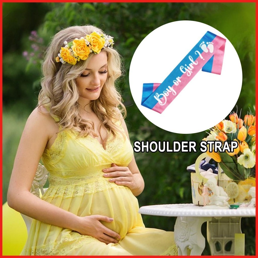 Boy or Girl Sash Welcome Ceremony Shoulder Strap for Gender Reveal ...