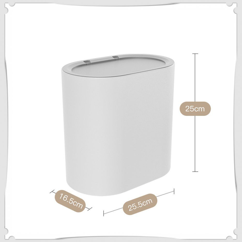 Mini Small Trash Bin Waste Bins 7L 12L Trash Can Trash Long Cylindrical ...