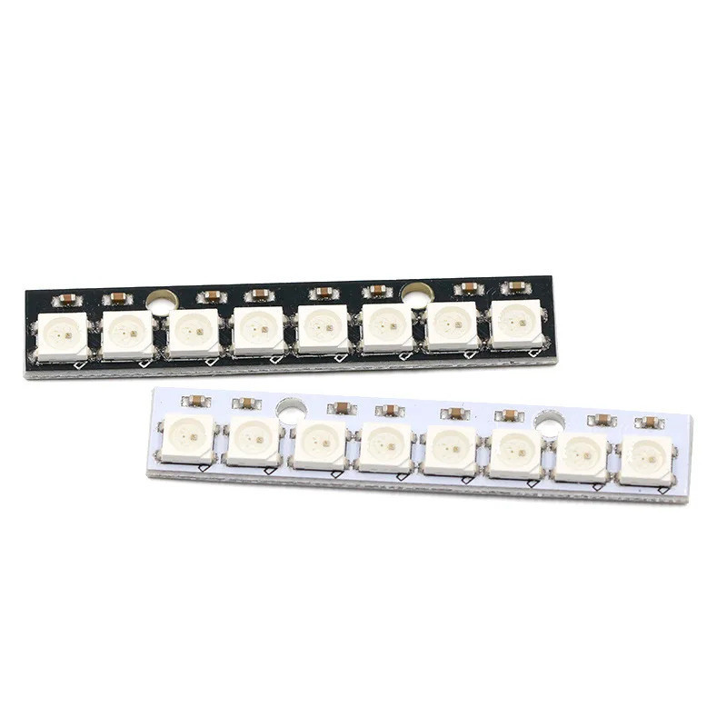 8 Bits WS2812 RGB LED Stick 8 X 2812B 5050 Full Color RGB LED Module ...