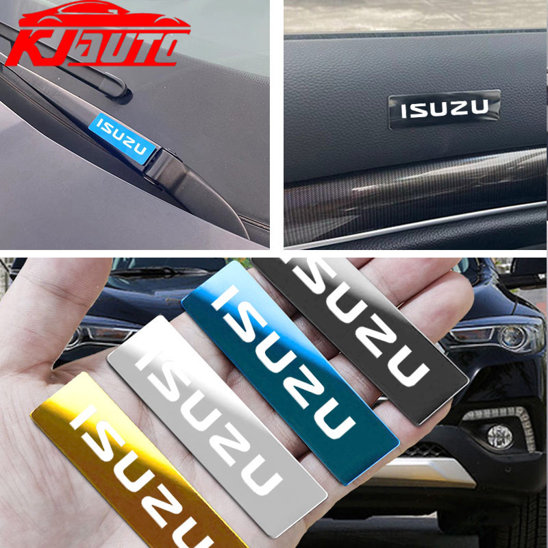 Isuzu Car Body Fender Side Metal Emblem Sticker Auto Window Decorative ...
