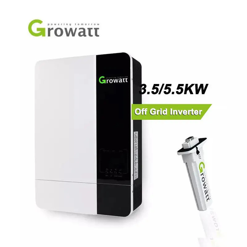 Ready Stock Growatt SPF 5000ES 48VDC 5Kwa Single Phase 98% Efficiency Parallel In 6 Units 5Kw ...
