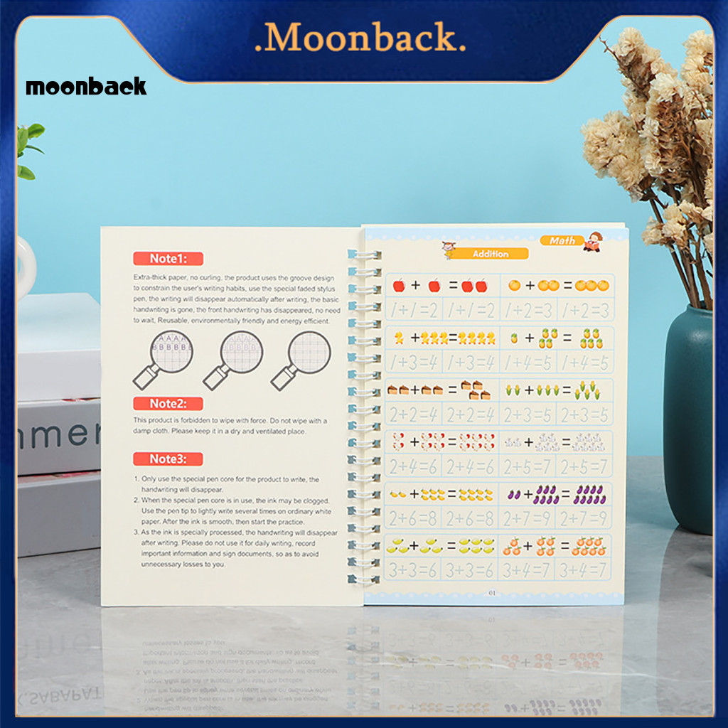 Moon Calligraphy Practice Book for Kids Thick Calligraphy Exercise Book ...