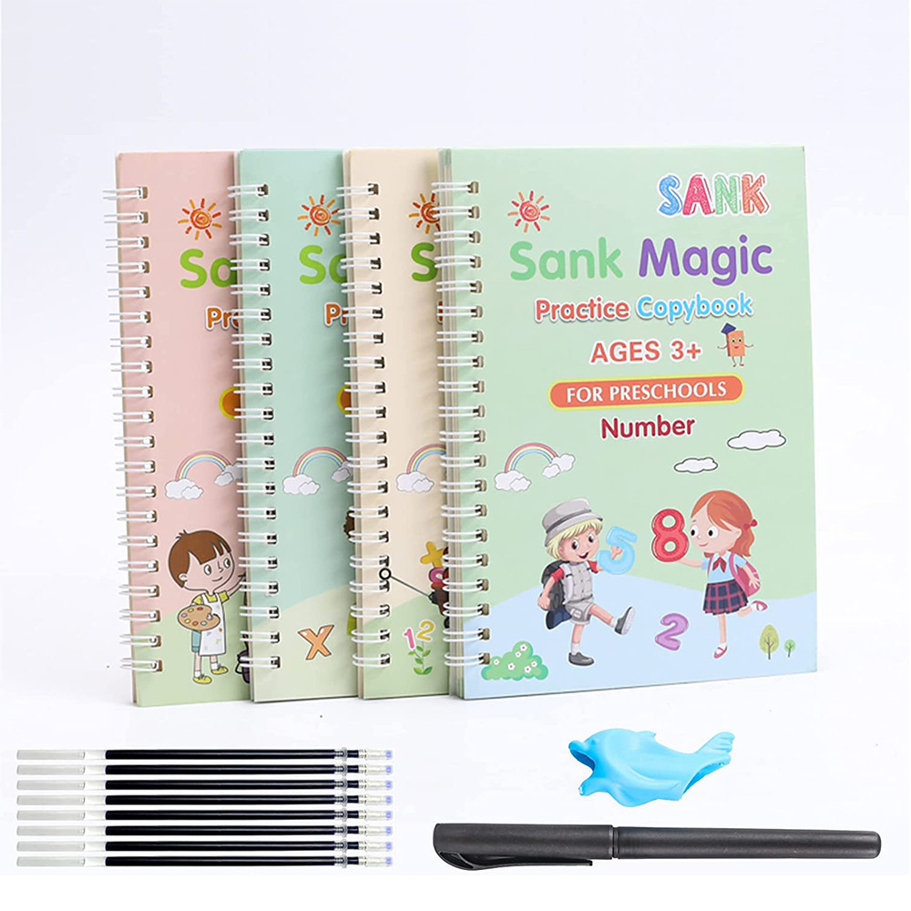 Magic Practice Copybook Reusable Copybook Preschool for Kids Age 3-8 ...