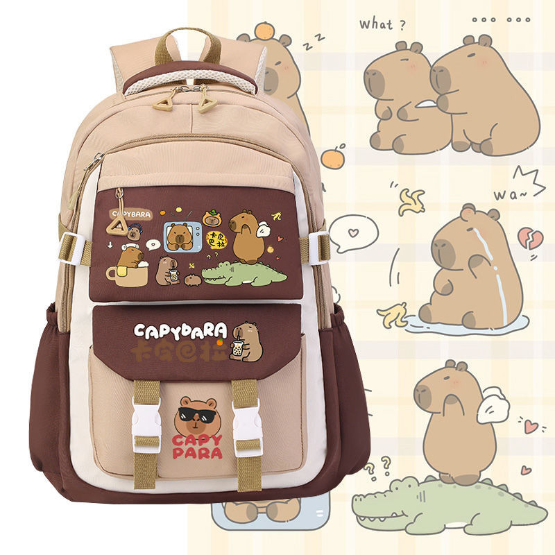 Capybara Schoolbag Boys Girls Junior High School Primary School ...