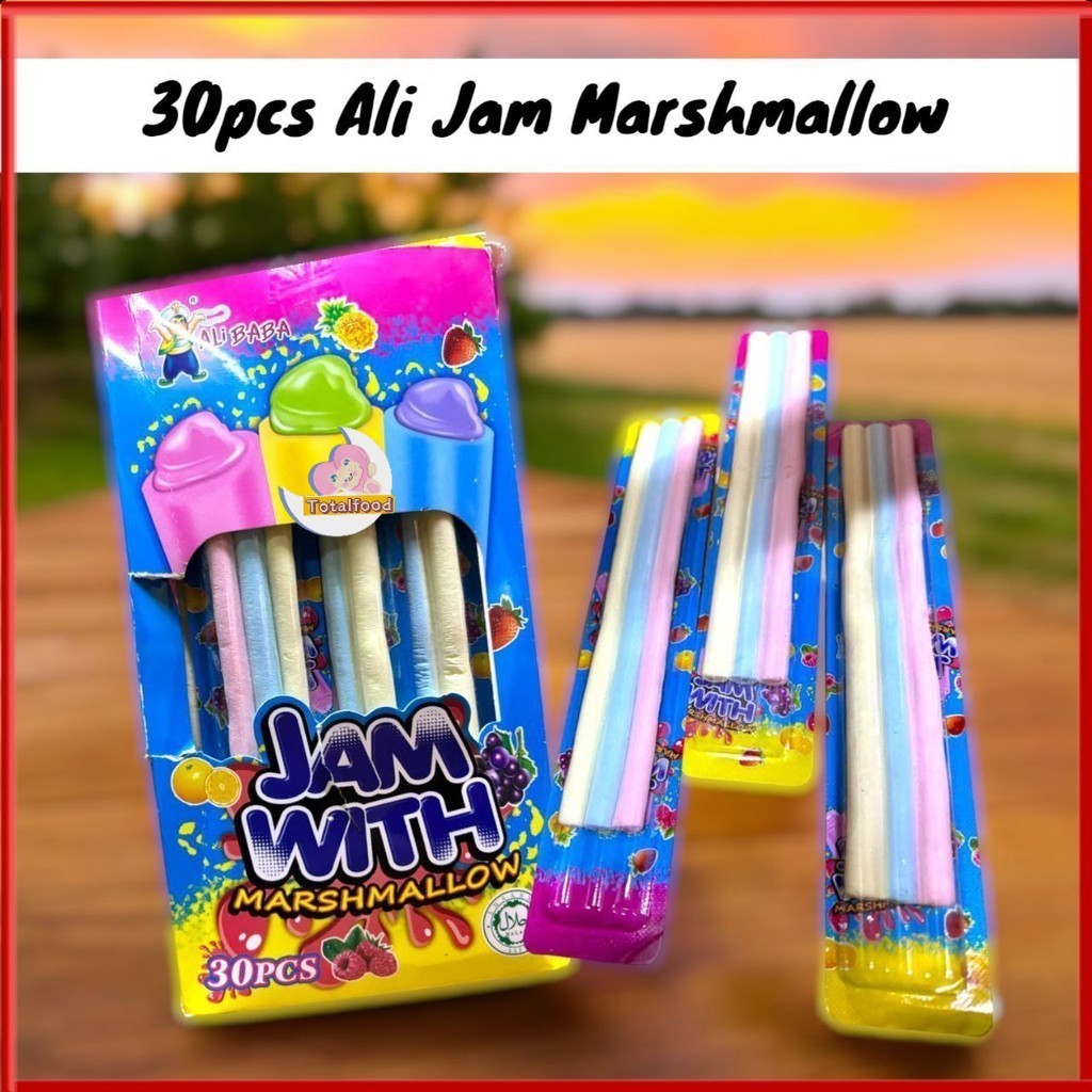 30pcs Ali brand Jam with Marshmallow fruits flavour macam shredded ...