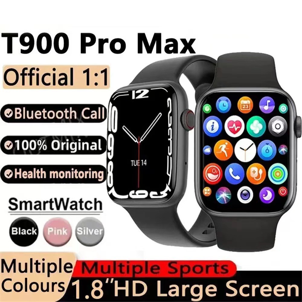 SmartWatch T900 Pro Max/L Watch 9 Wireless Charging 1.75 Inches ...