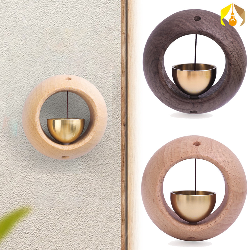 Creative Round Egg Type Walnut Wooden Magnetic Doorbell - Multi ...