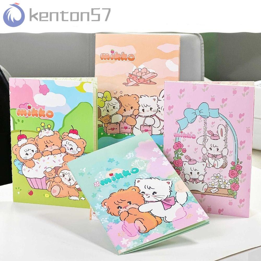 KENTON 4Pcs Labubu Notebook, Color Page Butterbear Crayon Shin Chan ...