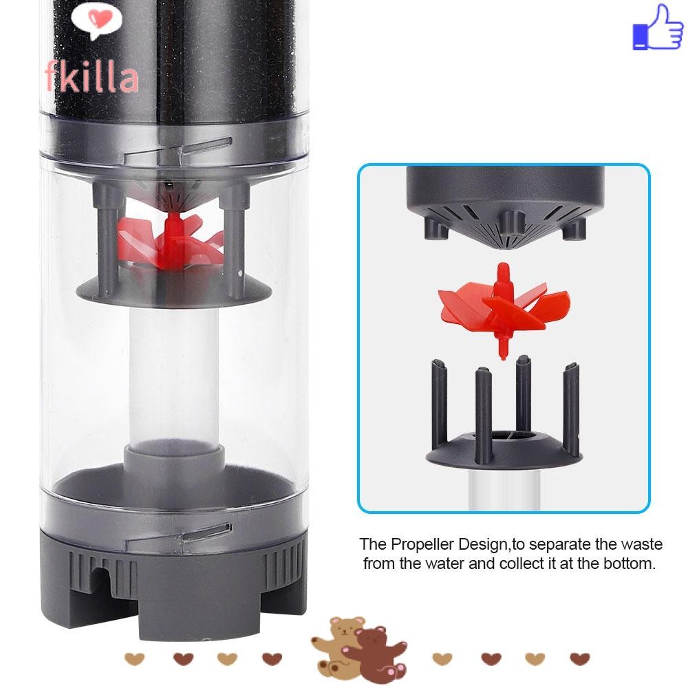 FKILLA1 Fish Poop Collector, Removable Plastic Fish Poop Stool Toilet ...