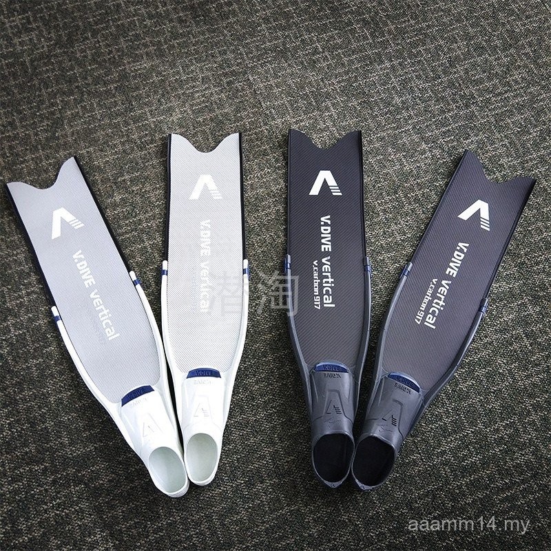 Vdive Pure Carbon Fiber Freediving Long Fins Fishing Double Fins ...