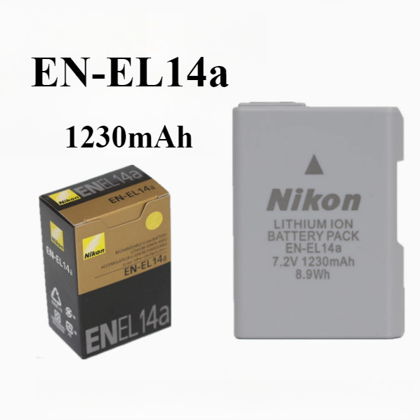 Nikon EN-EL14a Camera battery For D5200 D5300 D3200 D3400 D3500 D5600 ...