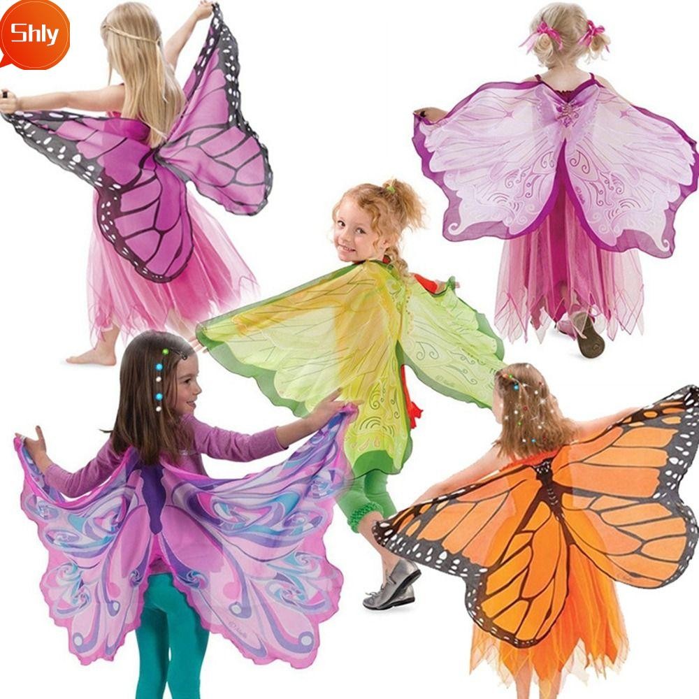 SHLY Elf Angel Wings Cloak, Cosplay Butterfly Wings Cape, Stage ...