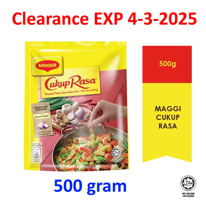 Maggi Cukup Rasa 500 gram [Clearance EXP4-3-25] All In One Seasoning 500g | Shopee Malaysia