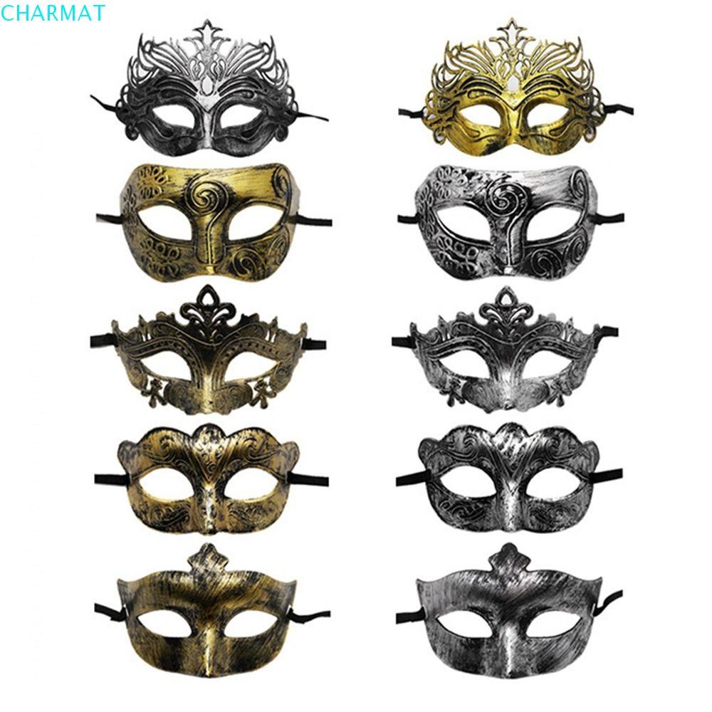 CHARMAT Jazz Flat Head Mask, Creative Plastic Halloween Masks, Stage ...