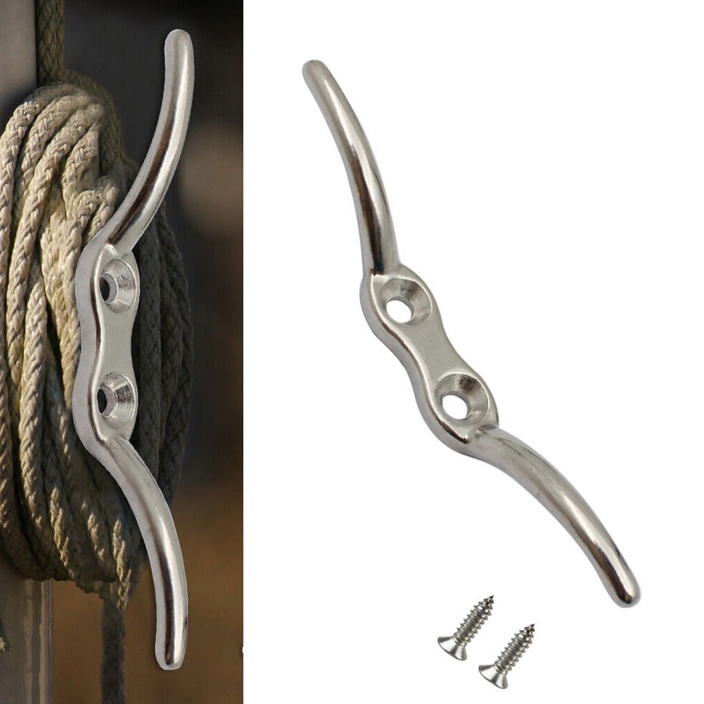 (BABYCITY-MY) Rope Cleat Hook Hardware Flag Pole Accessory Stainless ...