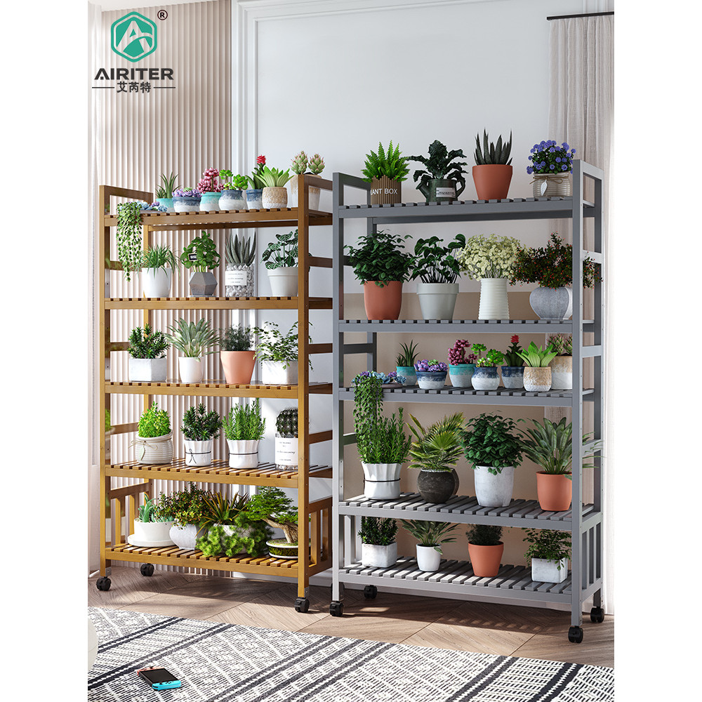 Rak Bunga Ruang Tamu Berdiri di lantai Rak Penyimpanan Balkoni ...