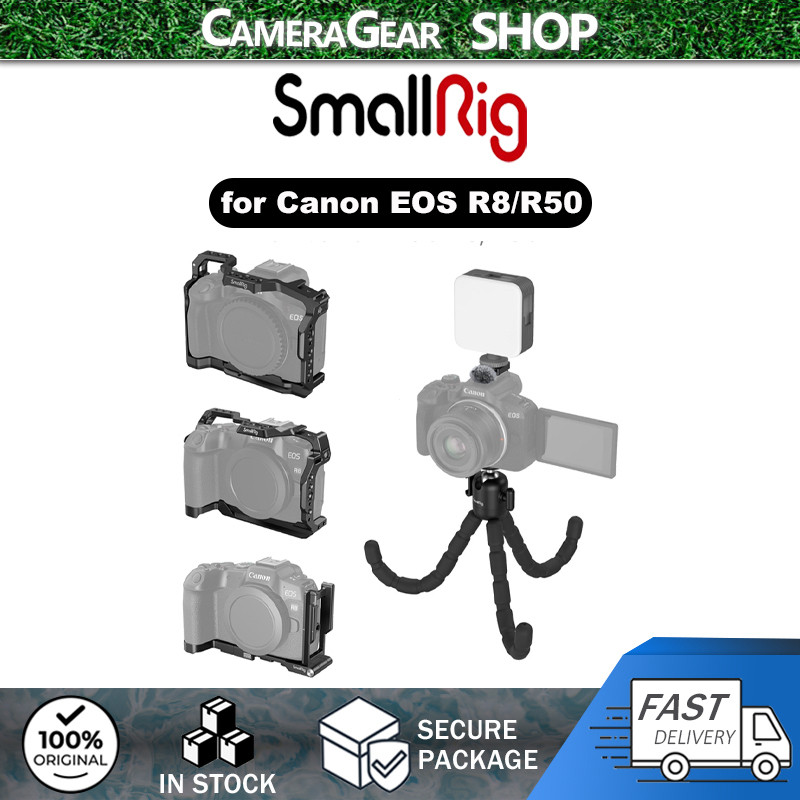 SmallRig Canon EOS R8/R50 Accessories—Cage/L-Bracket/Vlogging Tripod ...