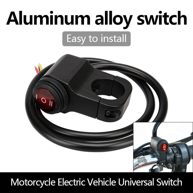 Motorcycle Driving Light Switch Aluminum Mini Switch 3 Way Switch On ...