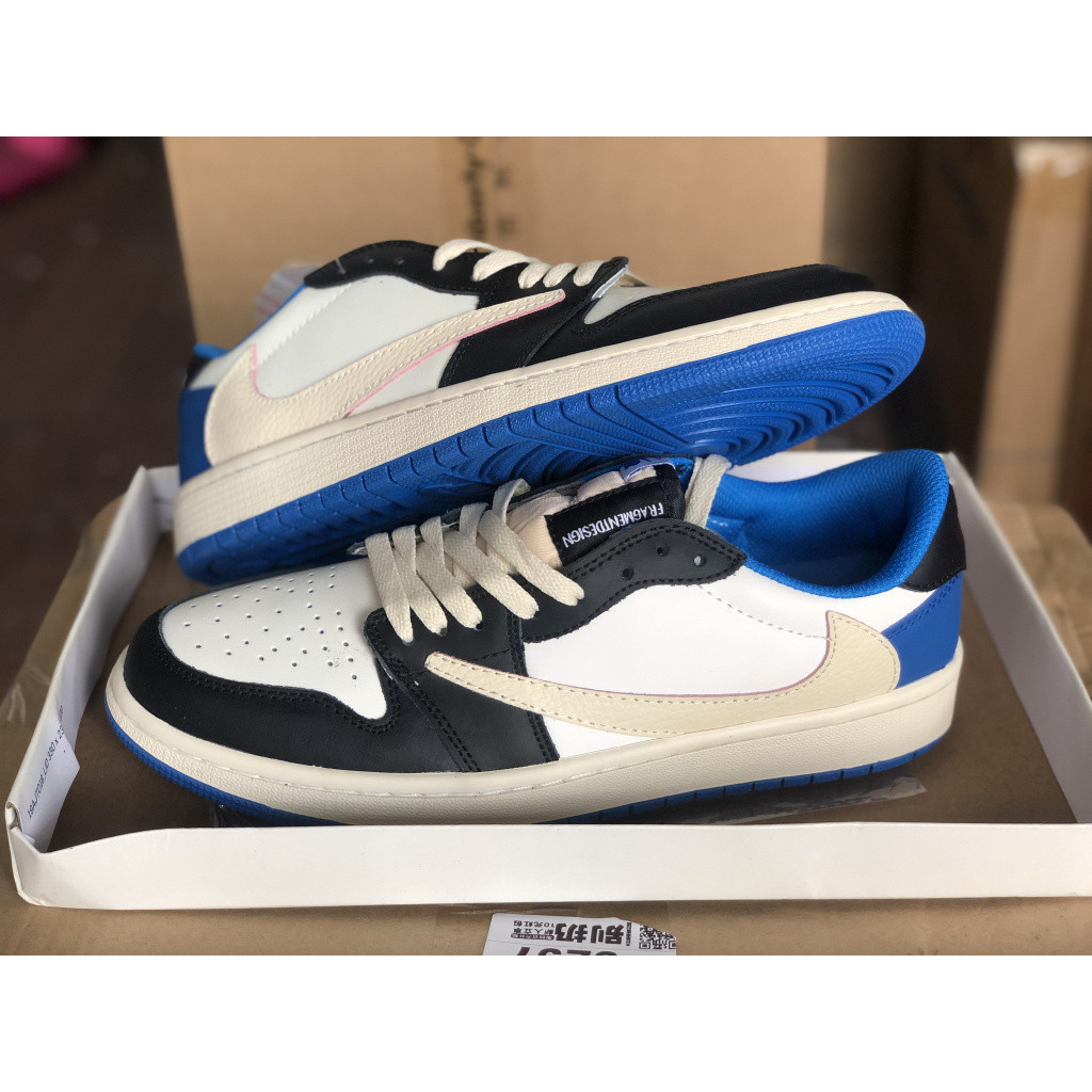 Travis Scott x Fragment x Air Jordan 1 Low OG "Military Blue" DM7866 ...