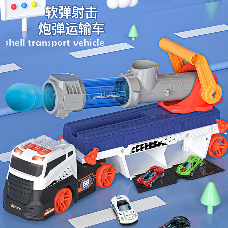 Children Transforming Toy Car, Boy Launch Missile Large Truck, Rail Car ...
