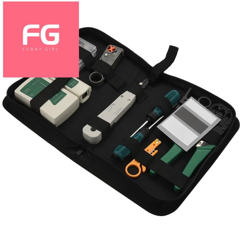 Network Cable Repair Tool Kit Set Rj45 Rj11 Cat6 Cable Tester Test ...