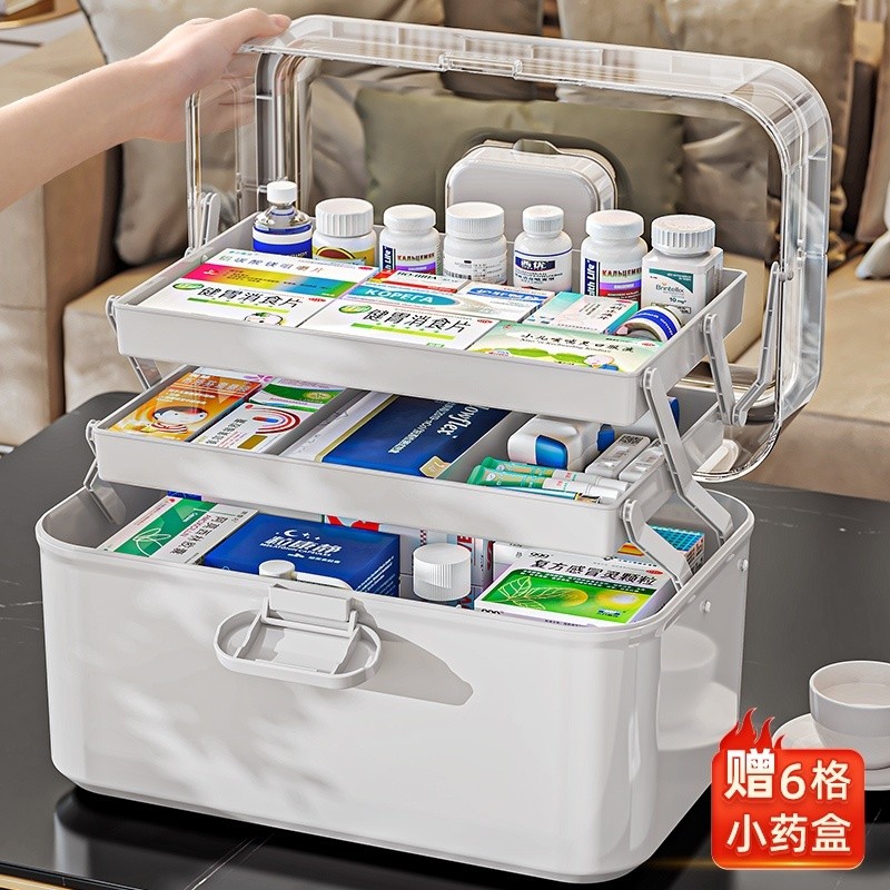 Shopee Official Medicine Box Household Large-Capacity Medical Box Baby ...