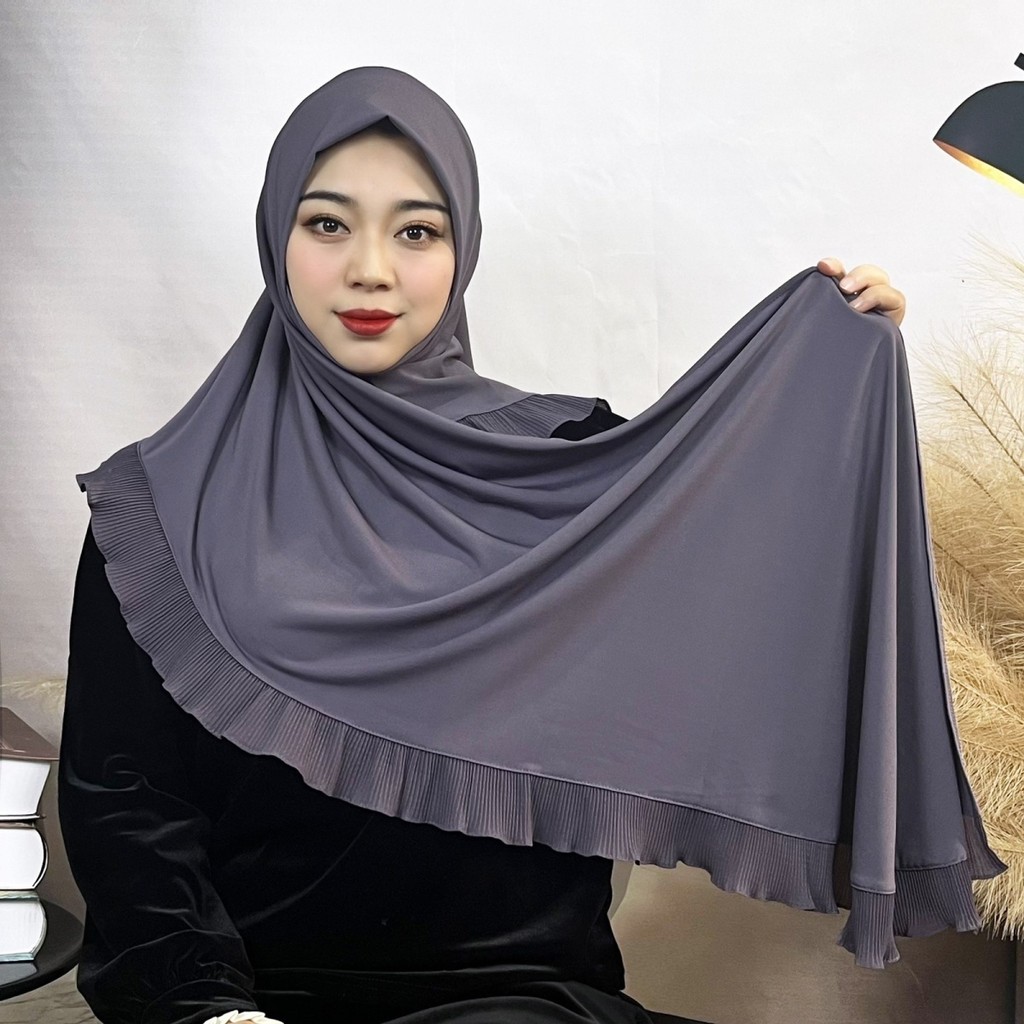 Penutup Kepala Tudung Panjang Chiffon Baharu Satu Lapisan Pelbagai ...