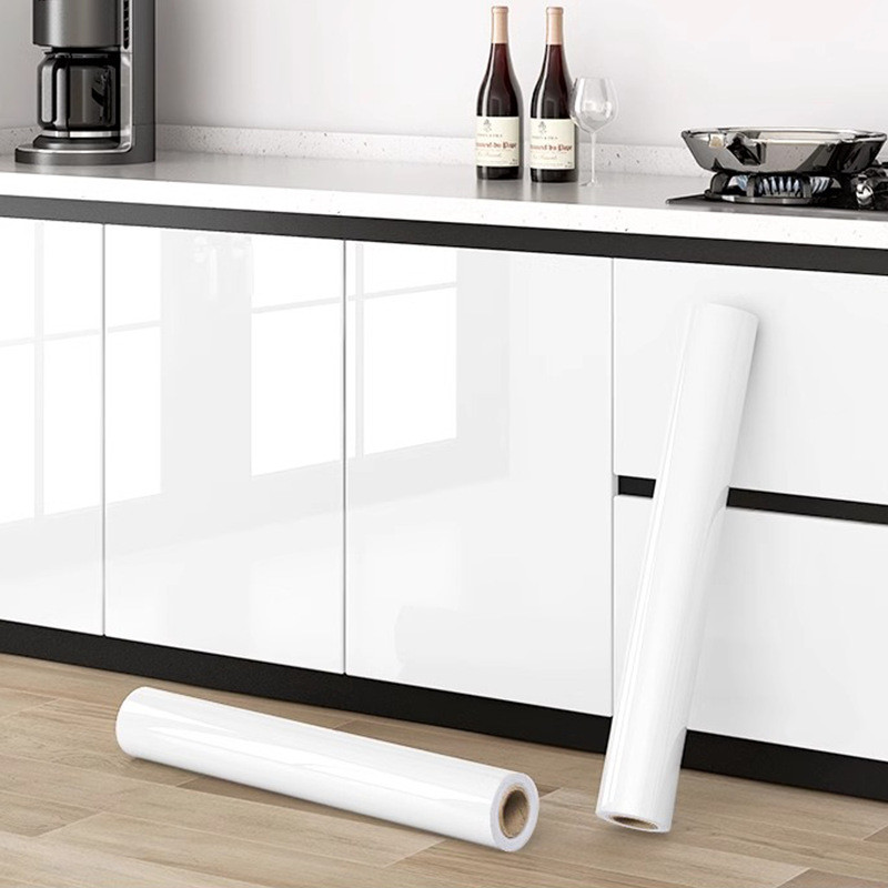 Glossy Self-Adhesive Cabinet Film - Waterproof Oilproof Heat Resistant ...