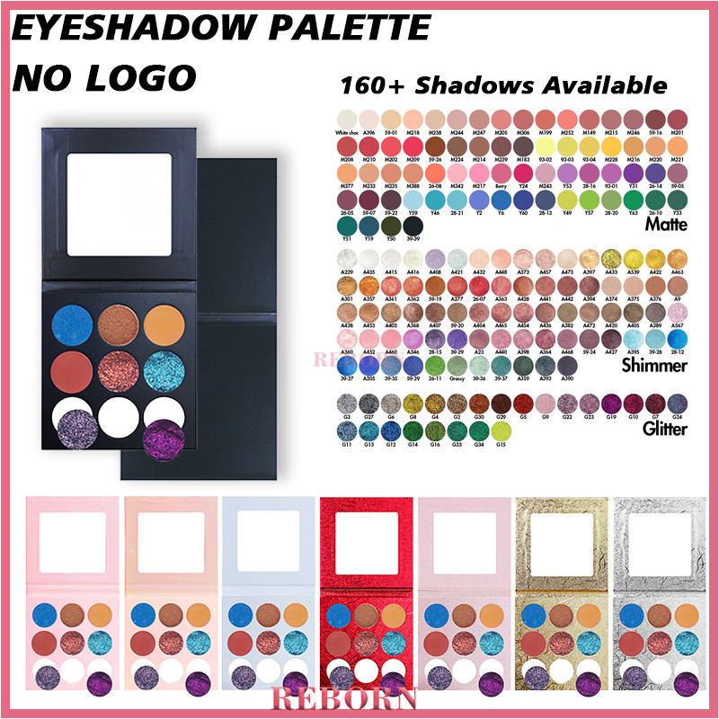 REBORN 9-color Eyeshadow Palette DIY Shadows No Logo Waterproof Long ...
