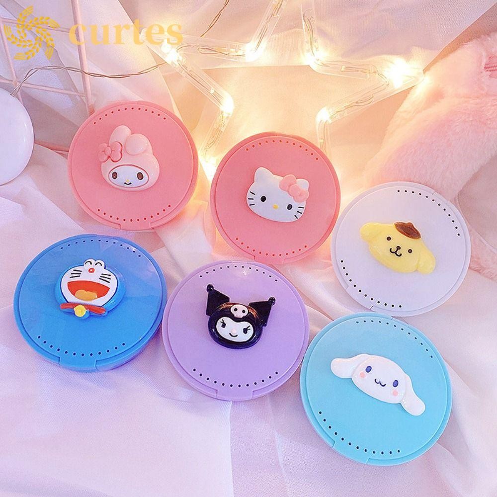 CURTES Cartoon Denture Storage Box, Kuromi My Melody Invisible Braces ...