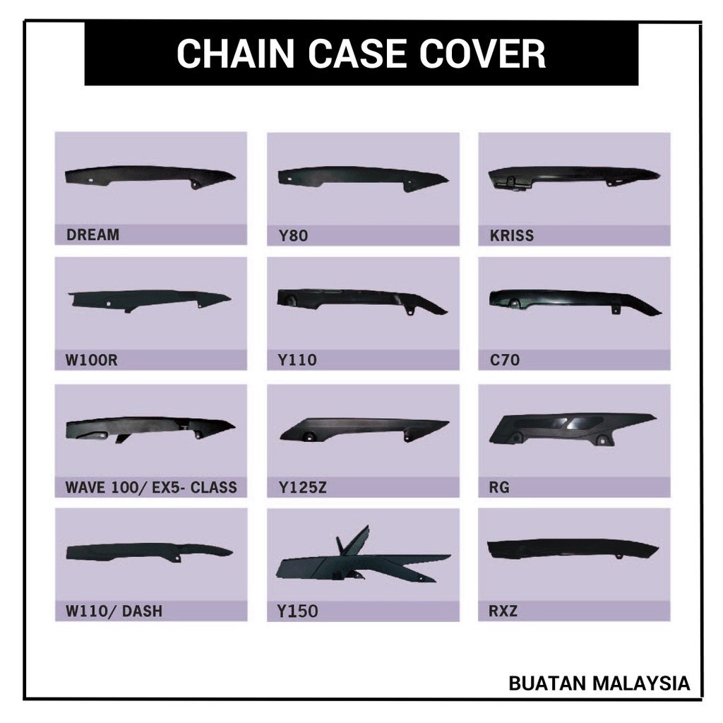 HALF CHAIN CASE COVER DREAM Y80 KRISS W100R Y110 EX5 Y125Z RG W110 DASH ...