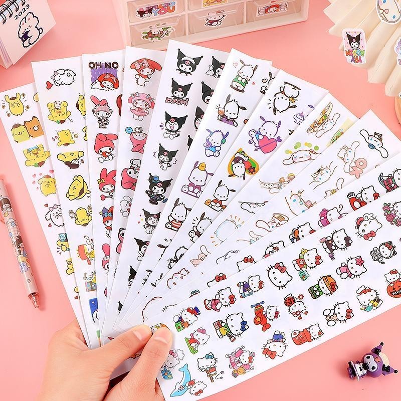 656 Pieces Sanrio Children stickers cute cartoon Pacha Dog Cinnamon Dog ...