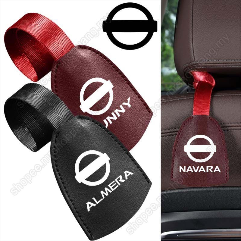 Car Leather Seat Headrest Hang Hook For Nissan Frontier Almera Qashqai ...