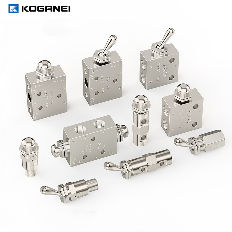 KOGANEI type pneumatic button valve TAC-2V 2P 3V 3S 4V 4P mechanical ...