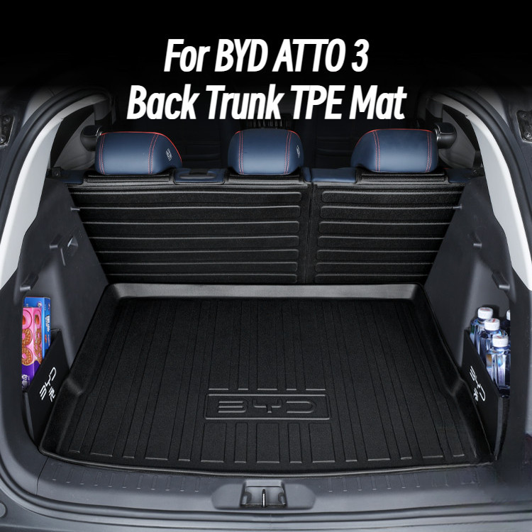 BYD Atto 3 Back Trunk Boot Mat, Full Coverage, TPE Material, Varieties ...
