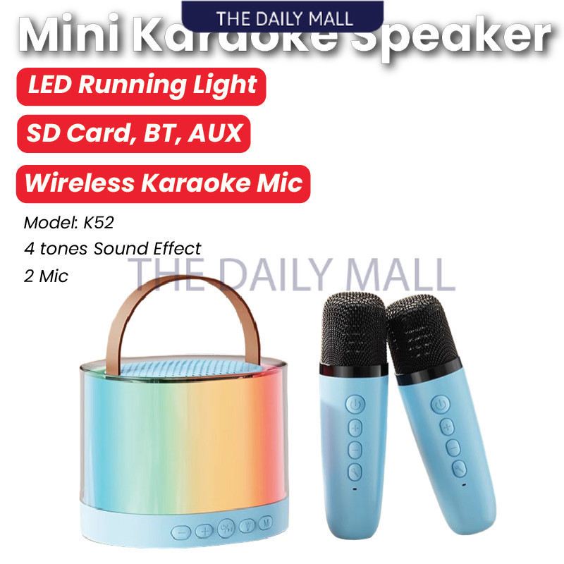 K52 Bluetooth wireless karaoke speaker with microphone Bluetooth ...