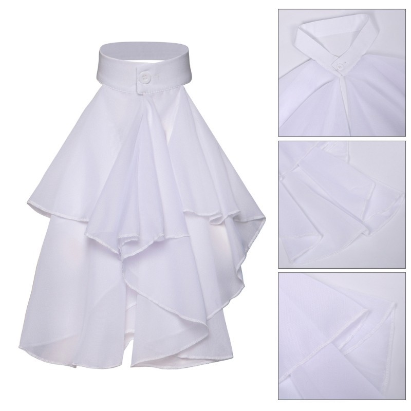 Crazy Steampunk Elizabethan False Collar Victorian Colonial Jabot ...