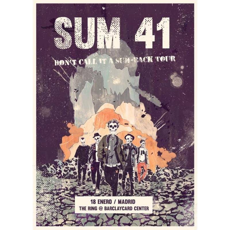 Sum 41 music album cover canvas painting posters for wall decor ...