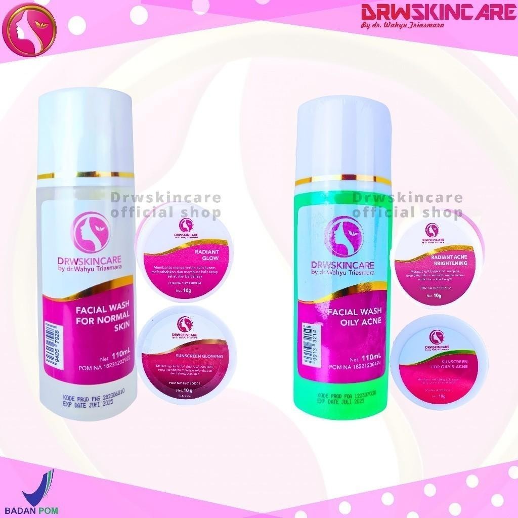 HITAM Drw Skincare Package Radiant Acne Brightening Acne Brightening ...