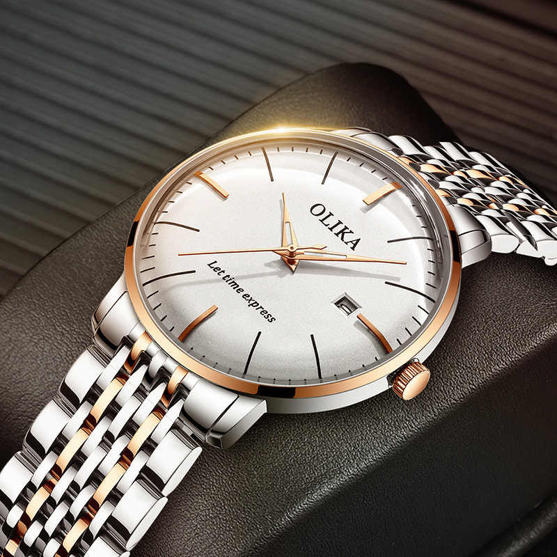 Swiss Watch Men's Waterproof Non-Mechanical Fully Automatic Curved ...