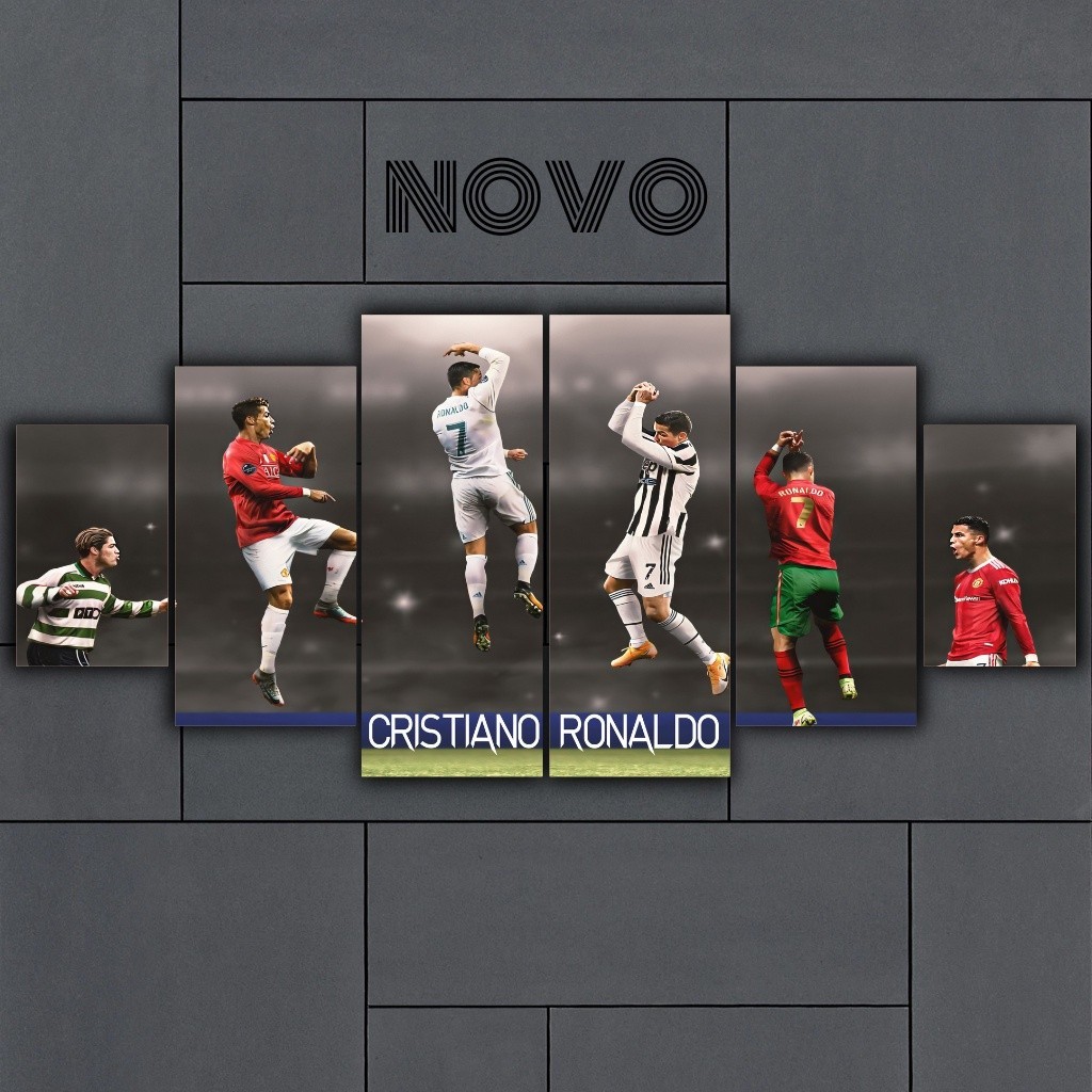KAYU Novo - Combo 6pcs Edition Cristiano Ronaldo Room Wall Decoration ...