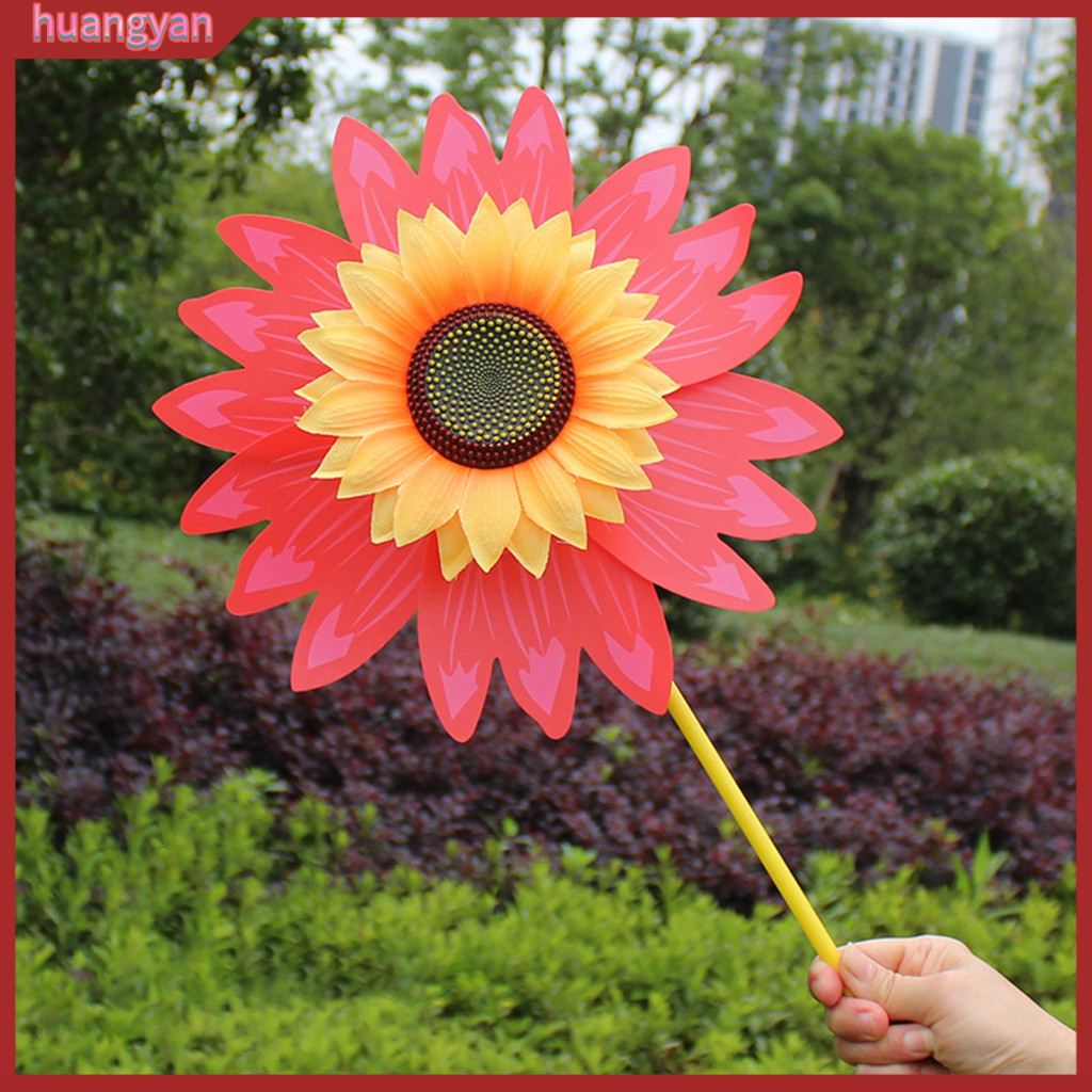 huangyan| Sunflower Wind Spinner Sunflower Windmill Colorful Sunflower ...