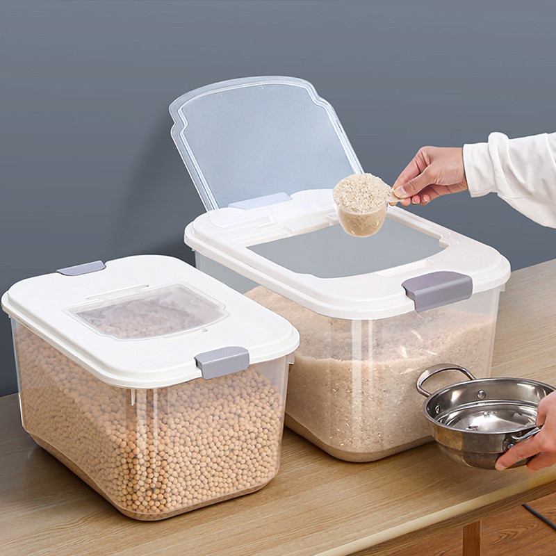 Kitchen Rice Bucket Household Seal Rice Bucket 7.50 Kg-12.5 kg Rice ...