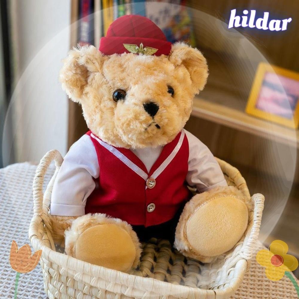 HILDAR Traffic Police Teddy Bear Plush Toy, Cute Soft PP Cotton Teddy ...